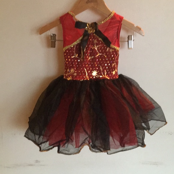 Dansco | Costumes | Dansco Red Black And Gold Ballet Tutu | Poshmark